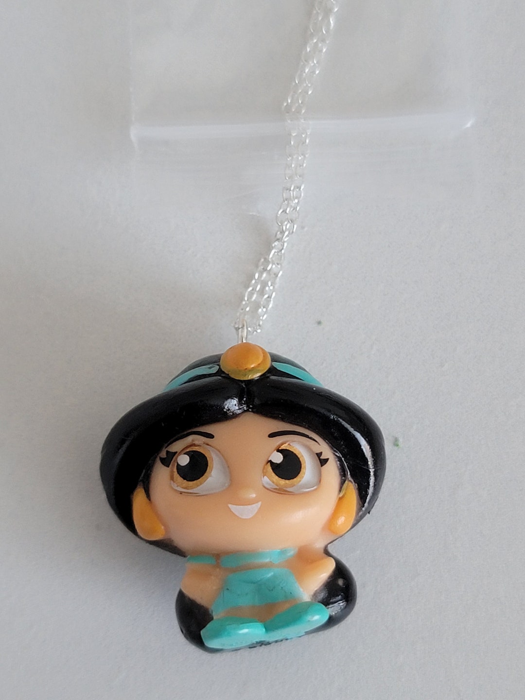 Jasmine green Aladdin Disney Doorables Jewelry Necklace - Etsy