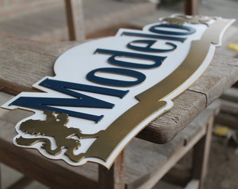 Modelo Beer Sign - Etsy
