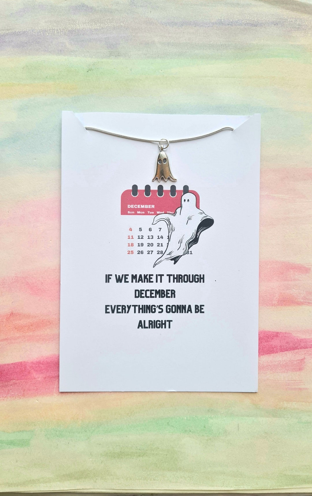 If We Make It Through December Phoebe Necklace, Bridgers, Phoebe,ghost ...