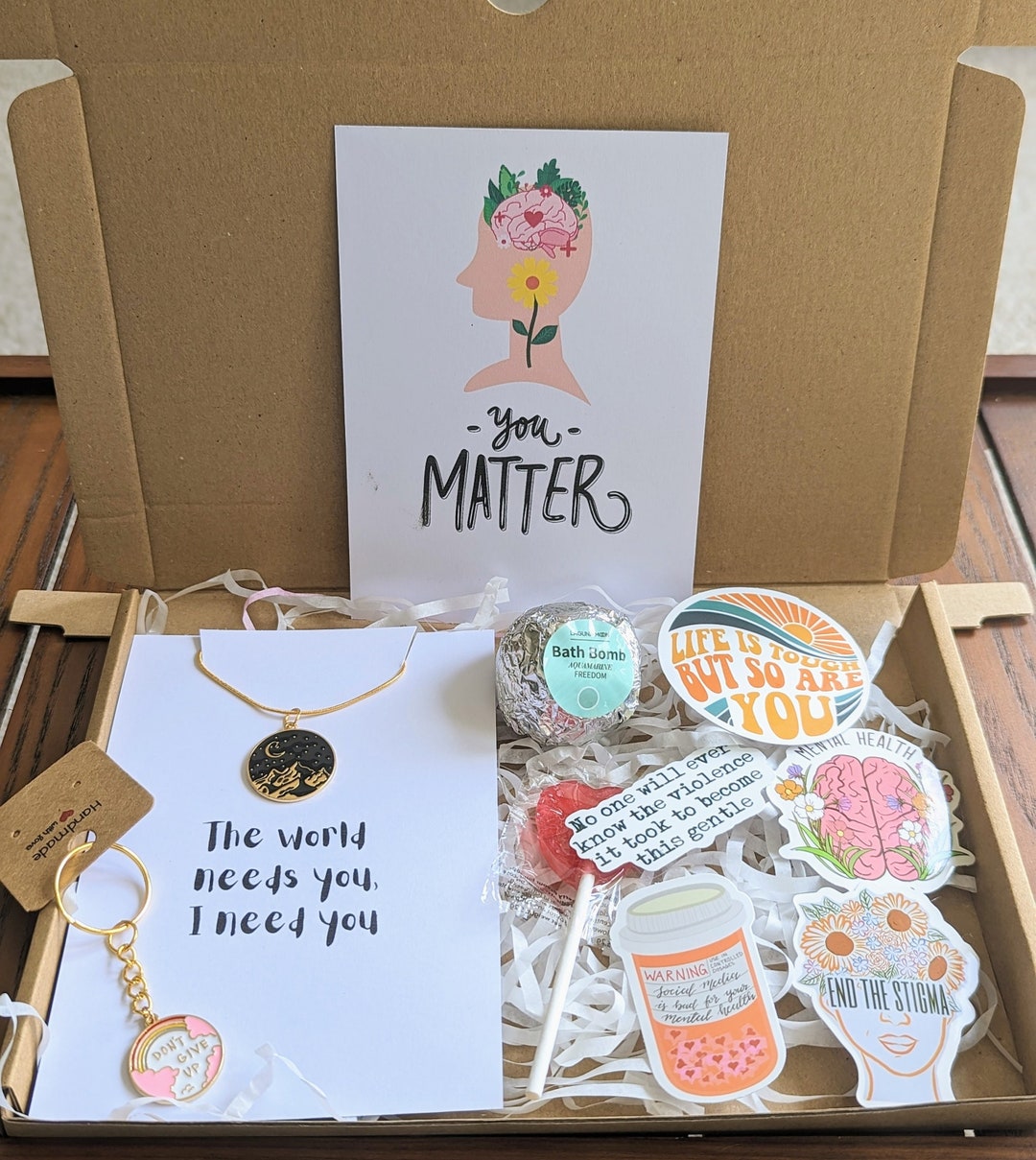 Mental Health Letterbox Gift,mental Health Gift,mental Health Stickers ...