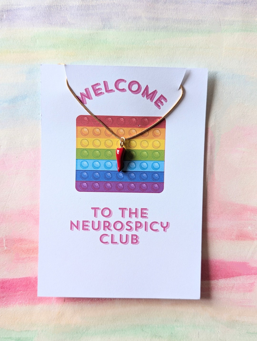 Autism Necklace,neurospicy Funny,autism Jewellery,neurodivergent ...