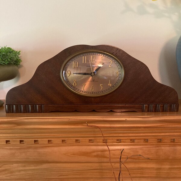 Wood Mantle Clock - Etsy