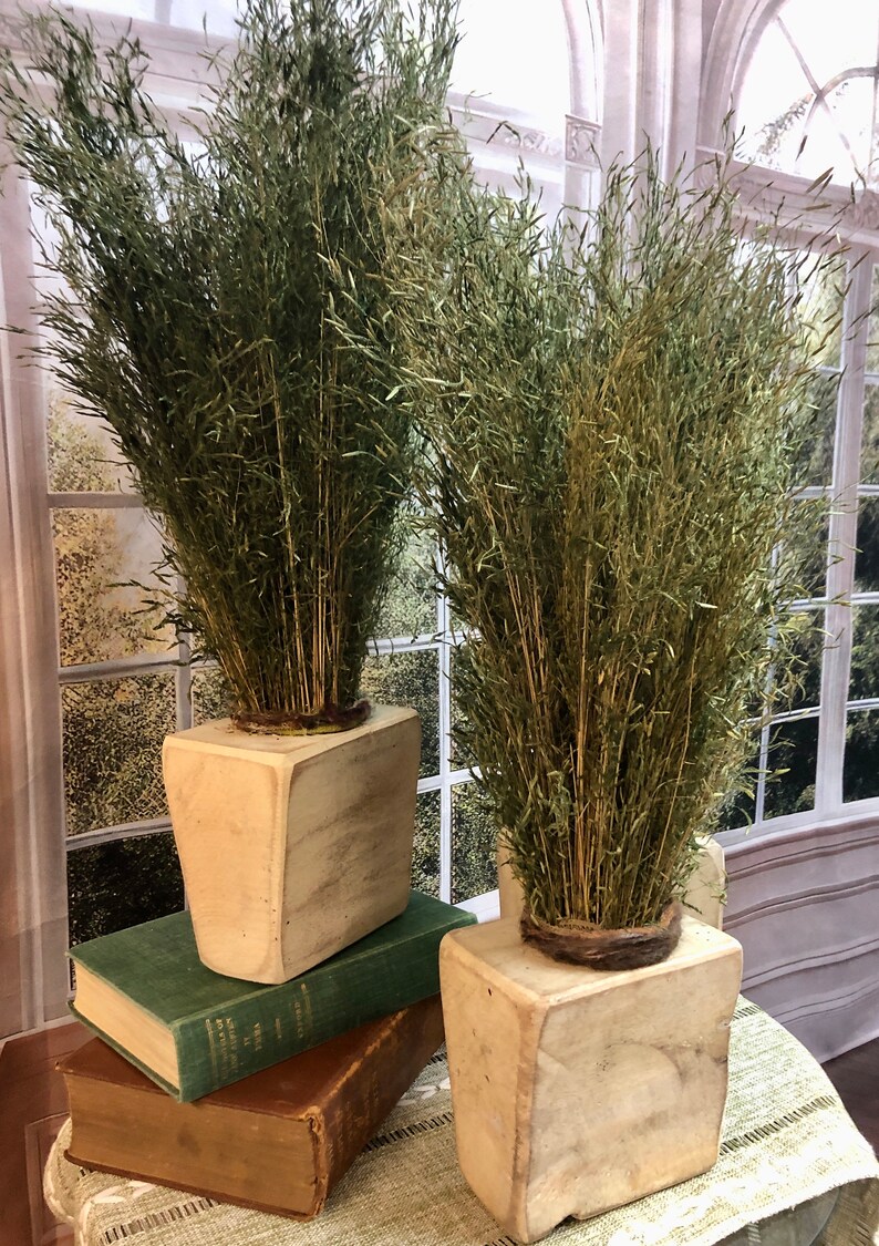 Whimsical Ebony Love Grass Bouquet Arranged in White Wash Distressed ...