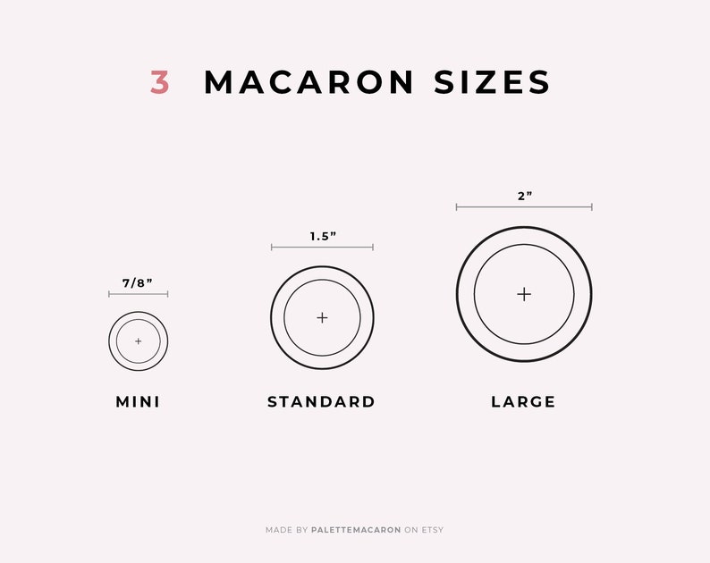 Printable Circle Macaron Template - Etsy