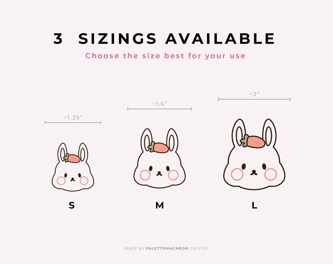Printable Cute Bunny Macaron Template - Etsy