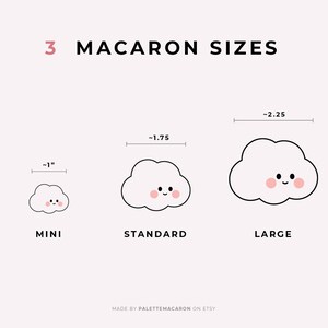 Fluffy Cloud Printable Macaron Template - Etsy