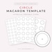 Printable Circle Macaron Template - Etsy