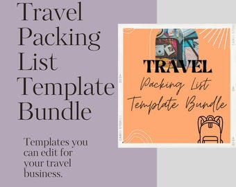 Travel Agent Proposal Template, Travel Packing List, Travel Itinerary ...