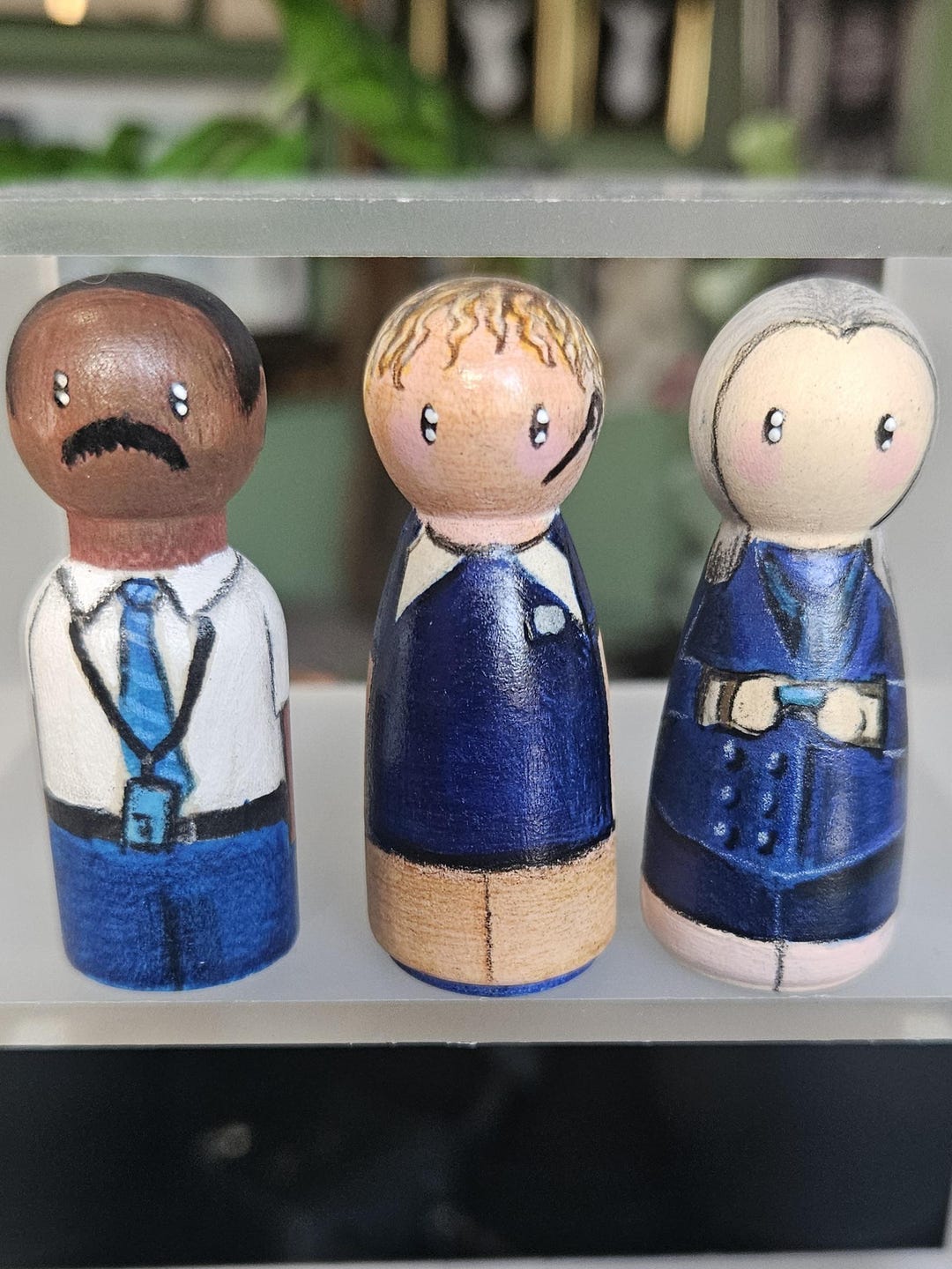 Severance Inspired 'praise Kier' Handpainted Peg Dolls in Presentation ...