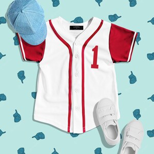 Custom Kids & Youth Sleeve Contrast Baseball/softball Jersey ...