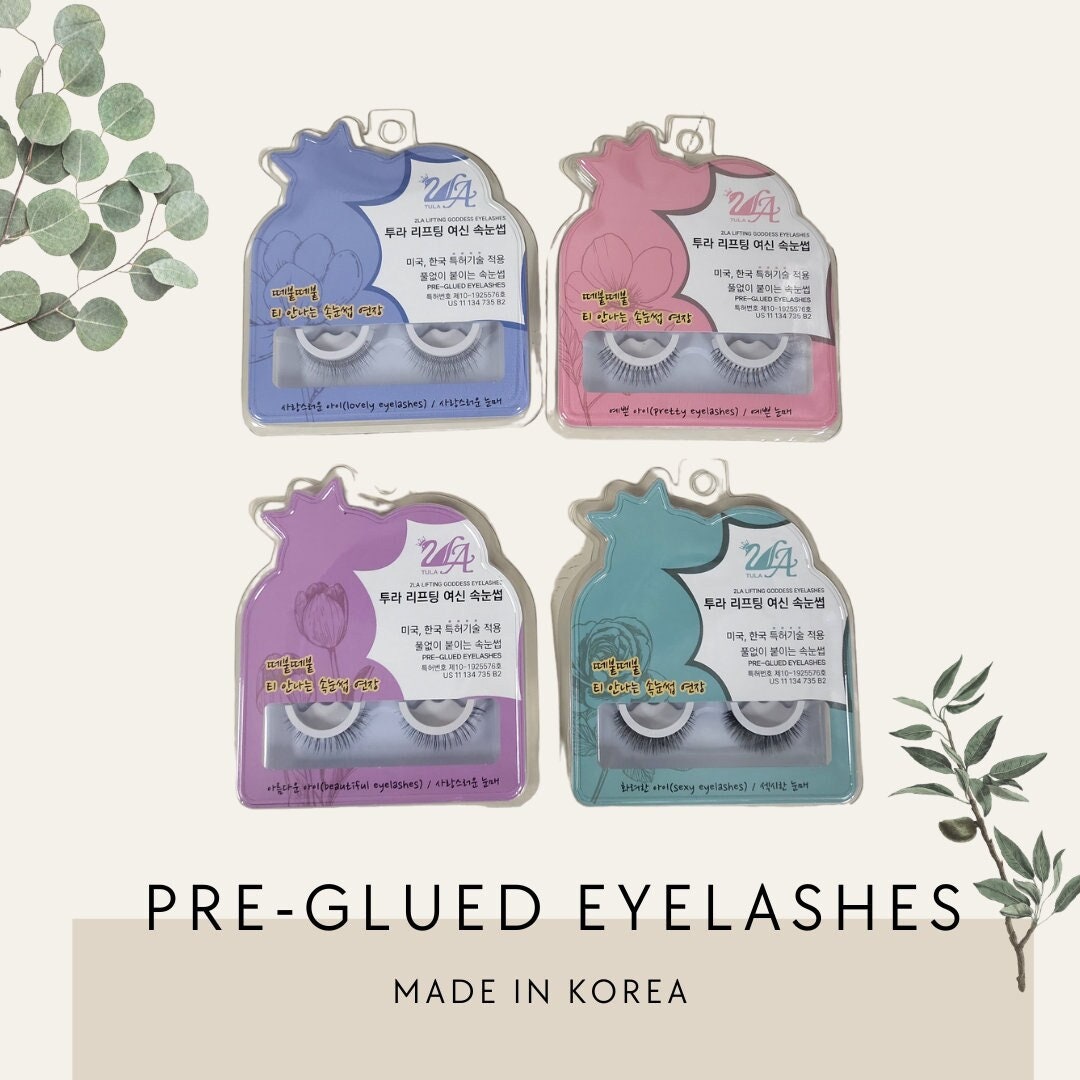 Lifting Pre-glued Eyelashes - Made in Korea - Effortless Application ...