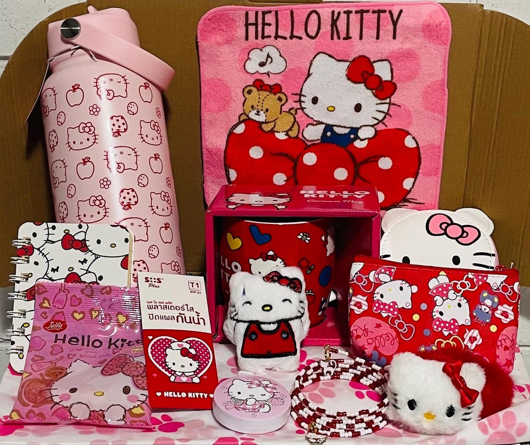 Unbelievable HELLO KITTY Gift Box Hamper Hello Kitty Drink Bottle Mug ...
