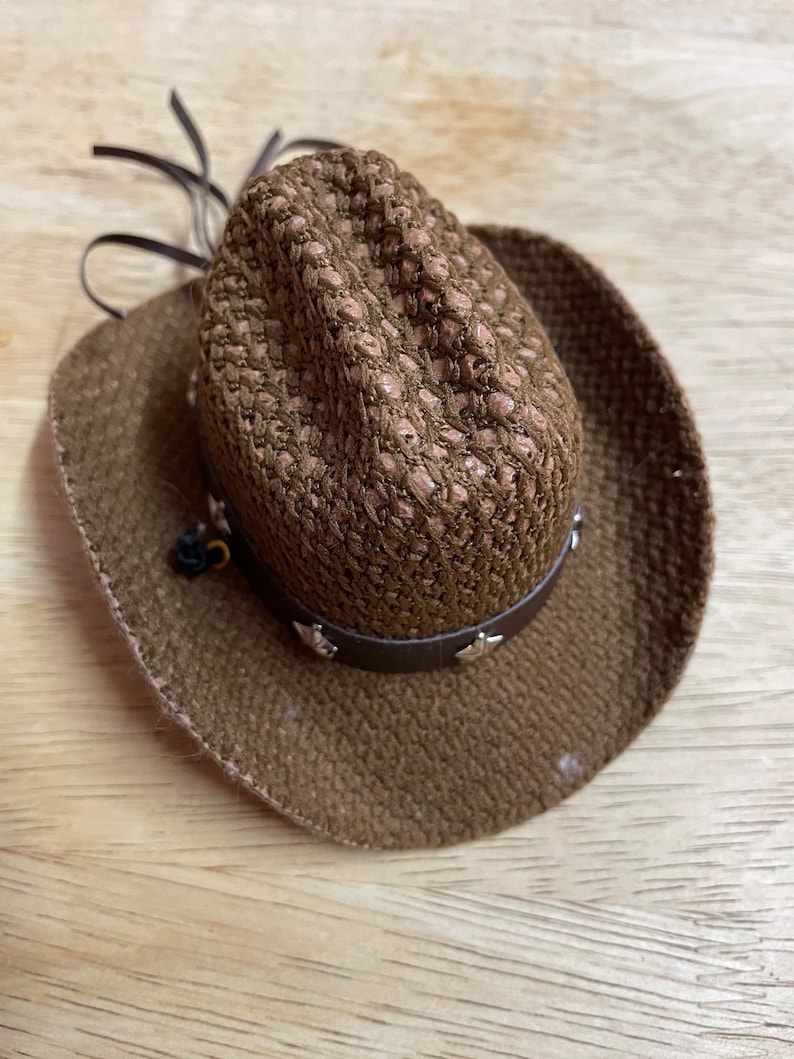 Cat Dog Stetson Cowboy Hat - Mesh With Tassels - Comfy & Cute! - Etsy