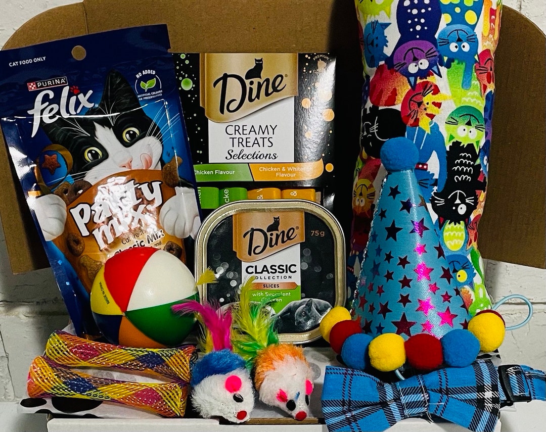 Cat Kitten Birthday Gift Box Hamper Party Pack Birthday Gift Present ...