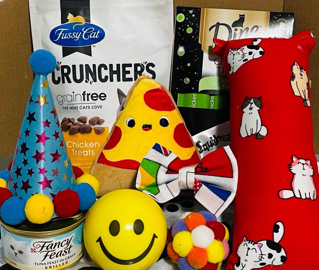 Cat Kitten Birthday Gift Box Hamper Party Pack Birthday Gift Present ...