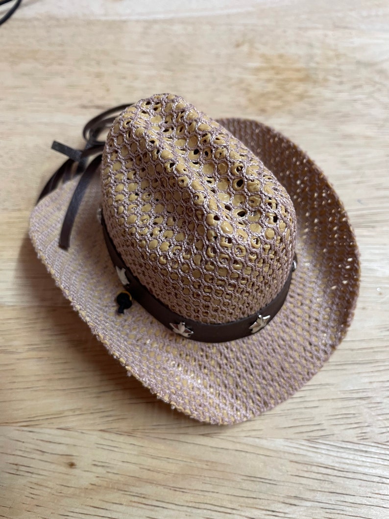 Cat Dog Stetson Cowboy Hat - Mesh With Tassels - Comfy & Cute! - Etsy