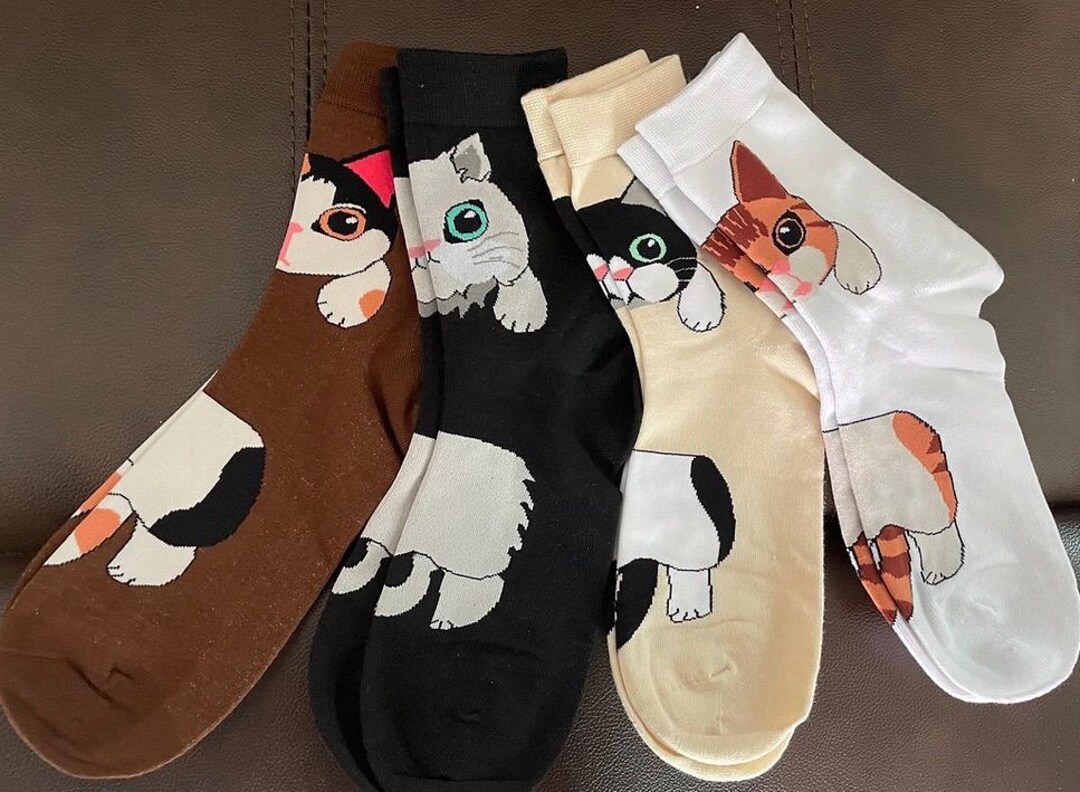 Gorgeous Ladies’ Cat Themed Socks Casual Socks Cute Fashion Cat Socks ...