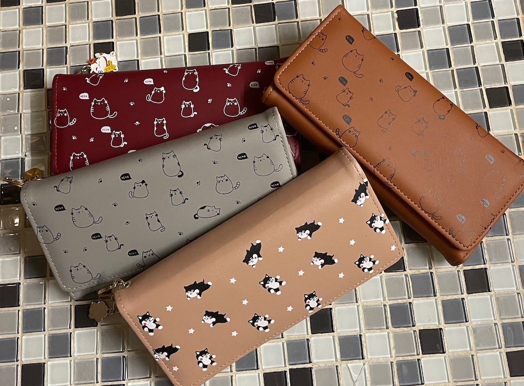 Stunning Ladies’ Cat Themed Wallets Cat Purse Gift for Cat Lover - Etsy