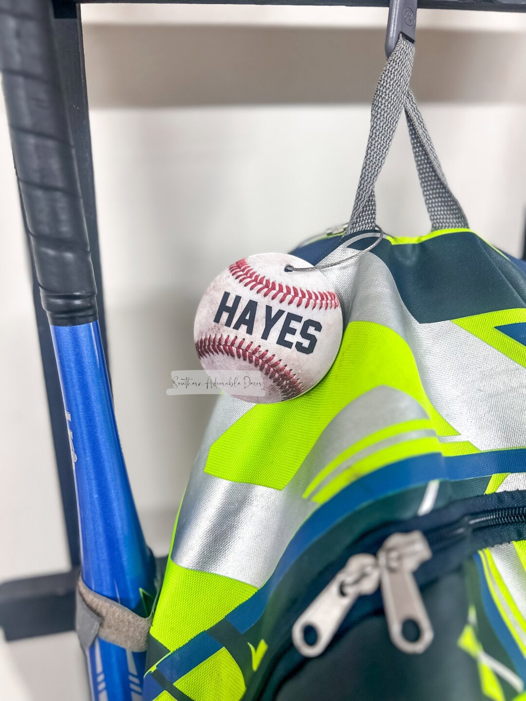 Baseball Bag Tag, Acrylic Tag, Acrylic Bag Tag, Baseball, Baseball Name ...