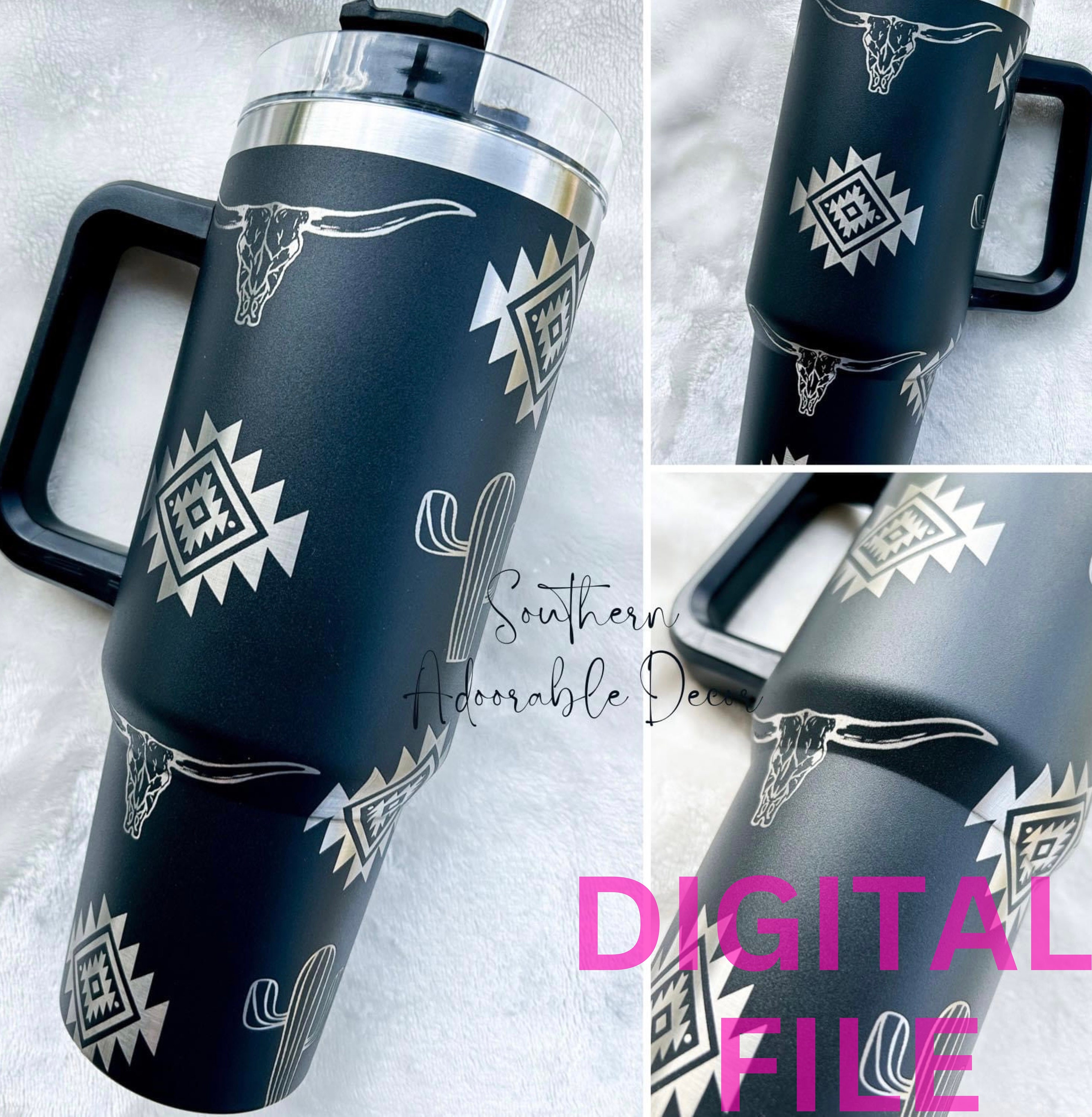 Western Wrap, Western Tumbler Wrap 40 Oz, 40oz Wrap, Southwestern File ...