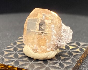 Utah Topaz Crystal Cluster on Matrix Thumbnail | Natural Champagne ...