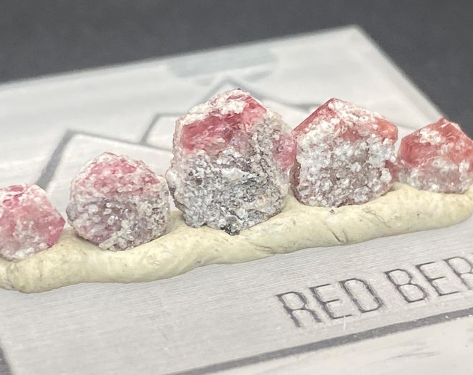 X5 Red Beryl Crystals- Thomas Range, Utah - Etsy