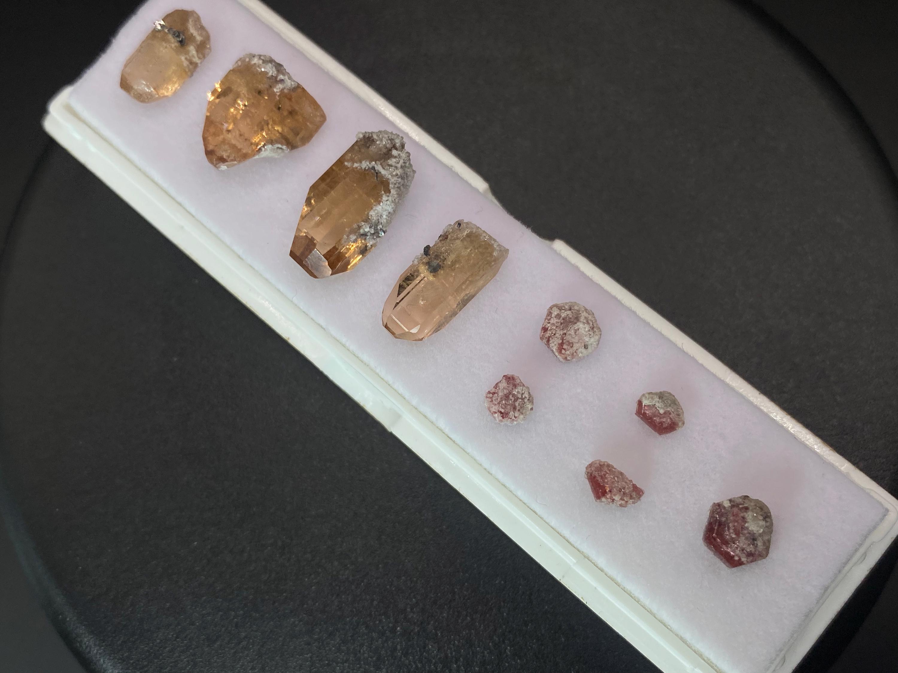 Thomas Range Set red Beryl, Topaz, Bixbyite - Etsy