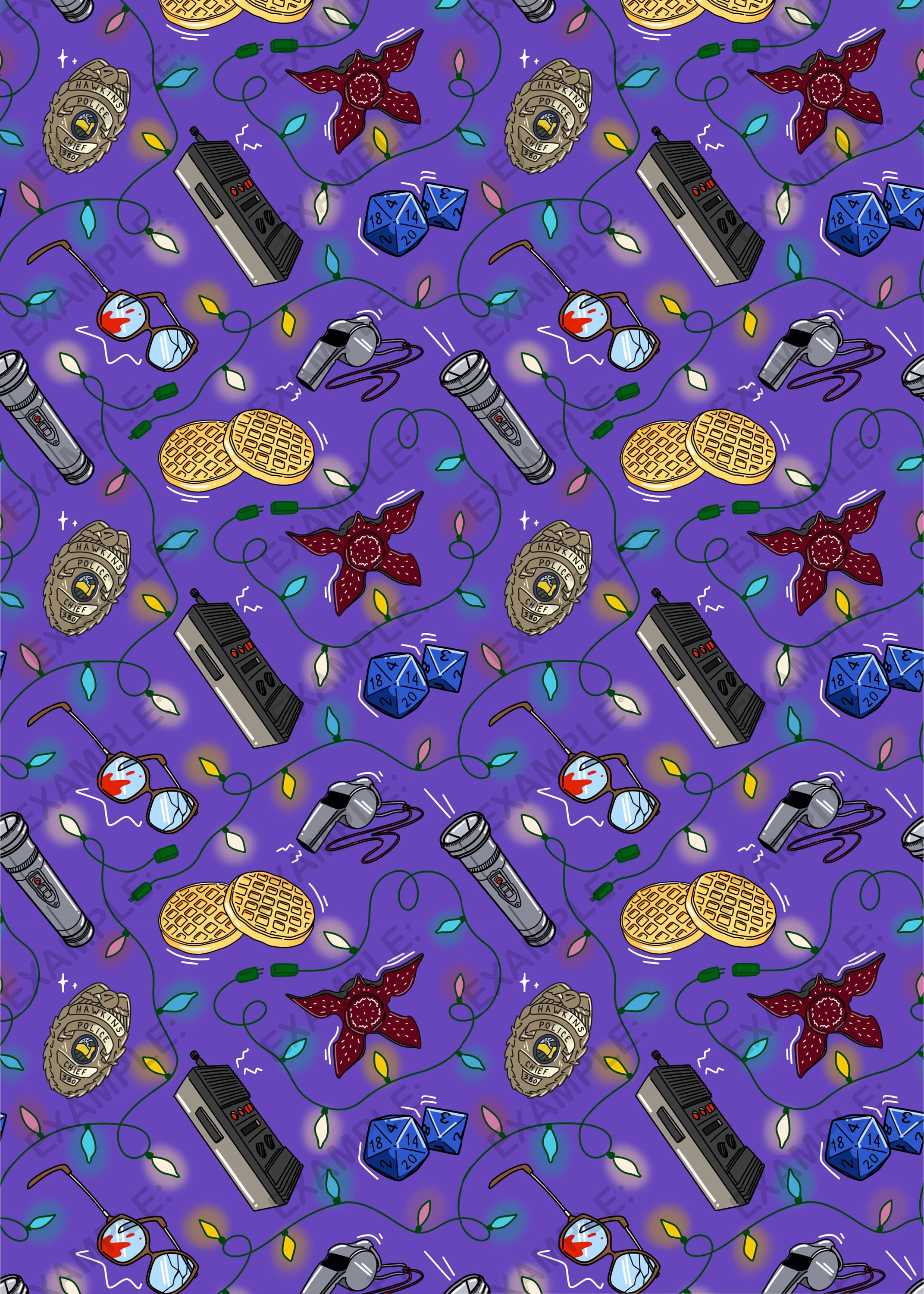 Stranger Things Seamless Pattern, Stranger Things Repeating Pattern ...