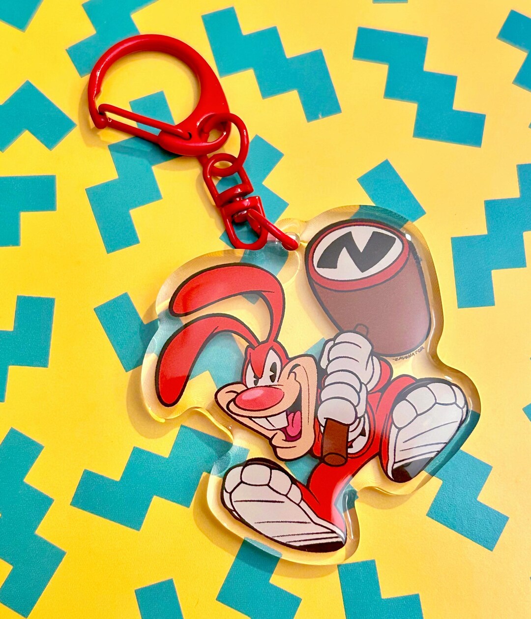 AVOID THE NOID 3.5" the Noid Single Sided Acrylic Epoxy Charm Keychain ...