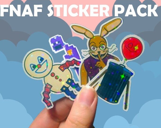 FNAF Sticker Pack | Water-resistant | Vinyl Stickers | Holographic ...