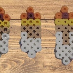 Cult of the Lamb | Lambert | Perler Bead Figurines | Perler Bead Figure ...