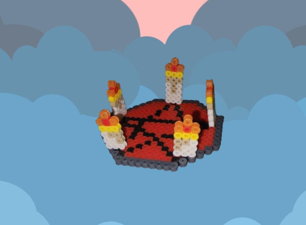 Cult of the Lamb Lambert Perler Bead Figurines Perler Bead Figure 3D ...