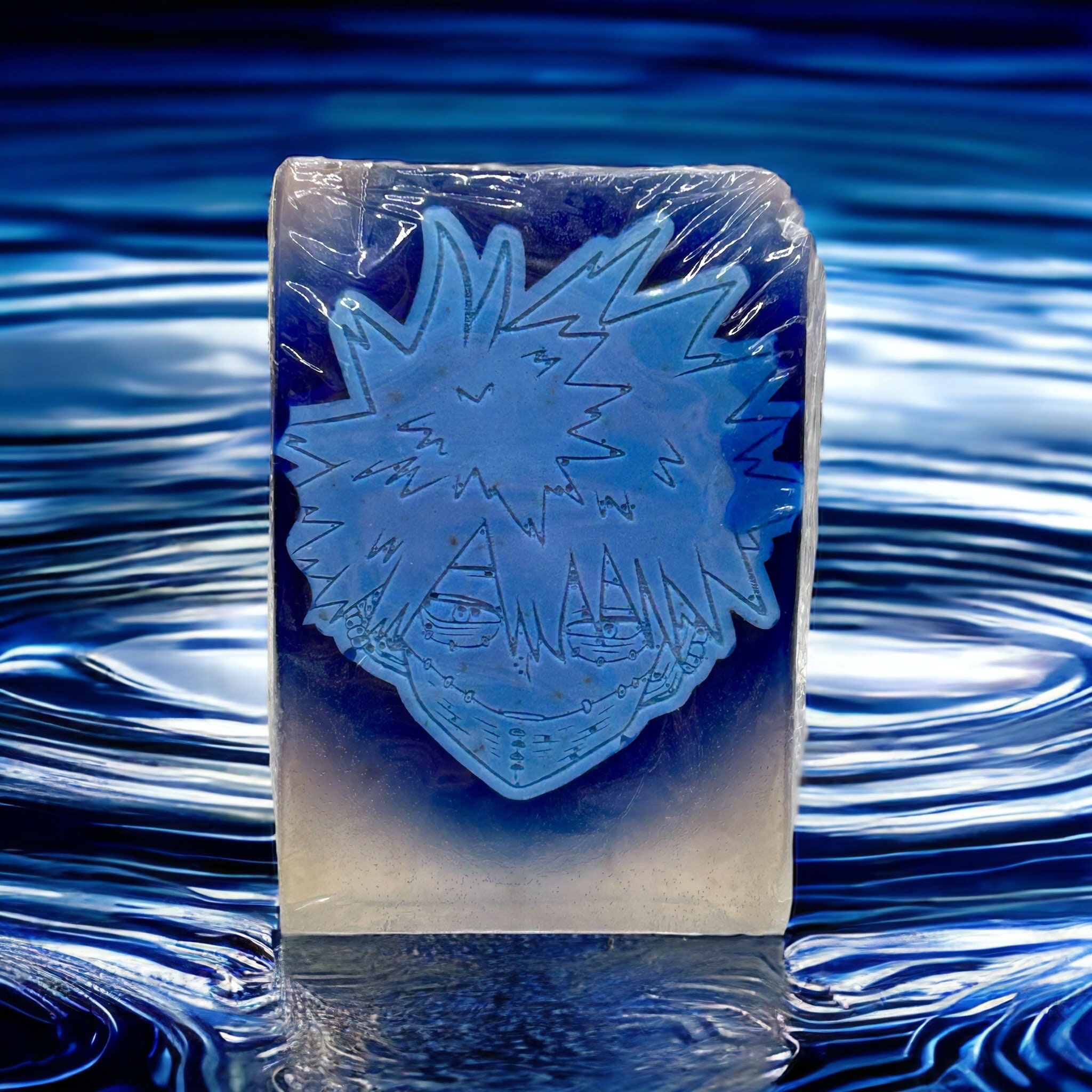 Hero Soap: Villain Blue Flame Smile - Etsy