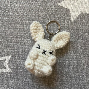 Crochet Mini Bunny Keychain, Handmade Keychain Cute Bunny - Etsy