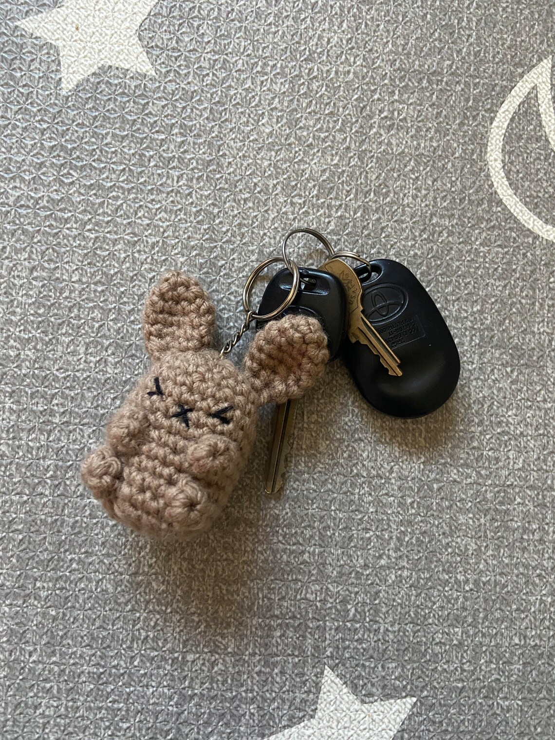 Crochet Mini Bunny Keychain Handmade Keychain Cute Bunny - Etsy