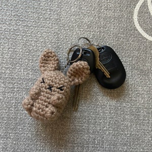 Crochet Mini Bunny Keychain, Handmade Keychain Cute Bunny - Etsy