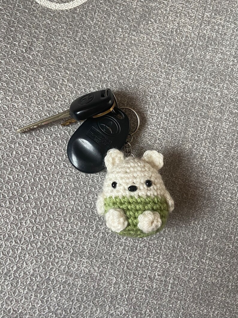 Crochet Bear Amigurumi Keychain Handmade Amigurumi Bear - Etsy