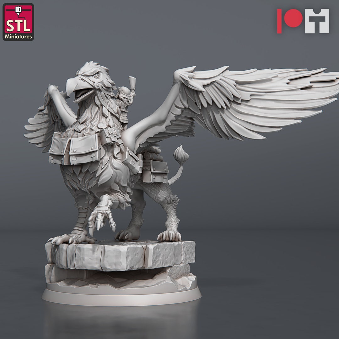 Griffin STL Miniatures 12k 3D Prints Tabletop Miniatures - Etsy