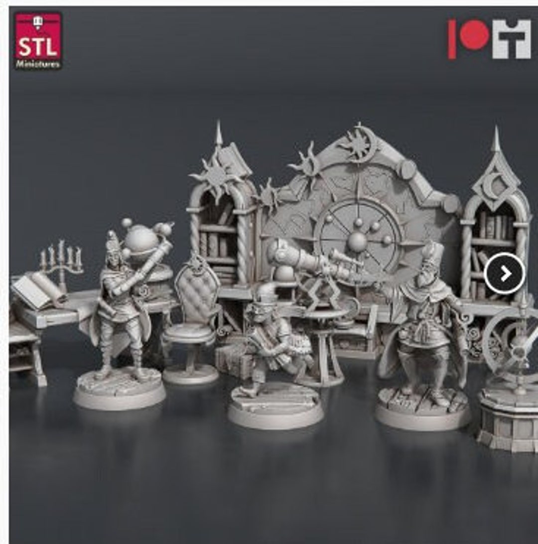 Astronomer Set Complete STL Miniatures 8k 3D Prints - Etsy