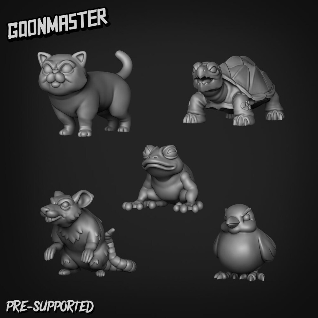 Animal Familiars Pack | Goon Master Games | 12k 3D Prints | Tabletop ...
