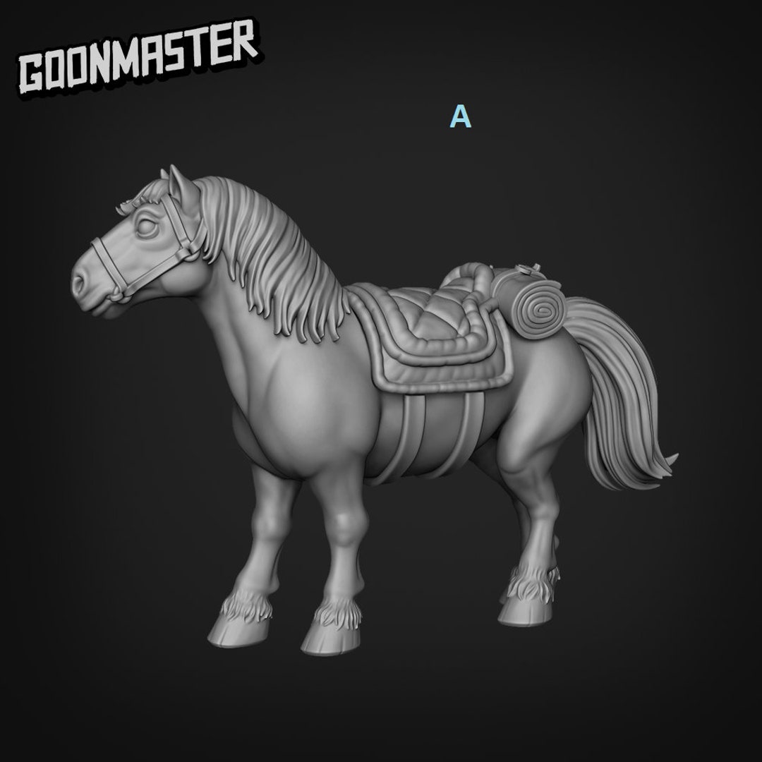 Horses | Badger Town Set | Goon Master Games | 12k 3D Prints | Tabletop ...