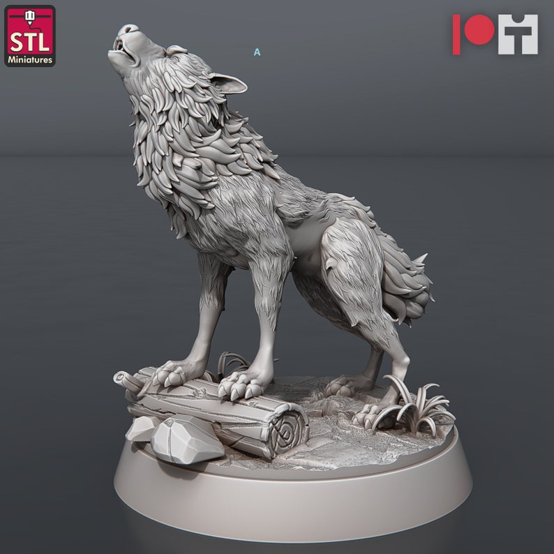 Wolves STL Miniatures 12k 3D Prints Tabletop Miniatures 28mm - Etsy