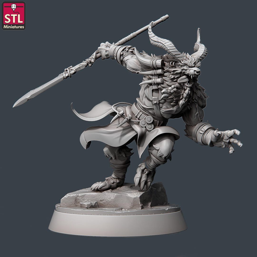 Borock | STL Miniatures | 12k 3D Prints | Tabletop Miniatures | 32mm - Etsy