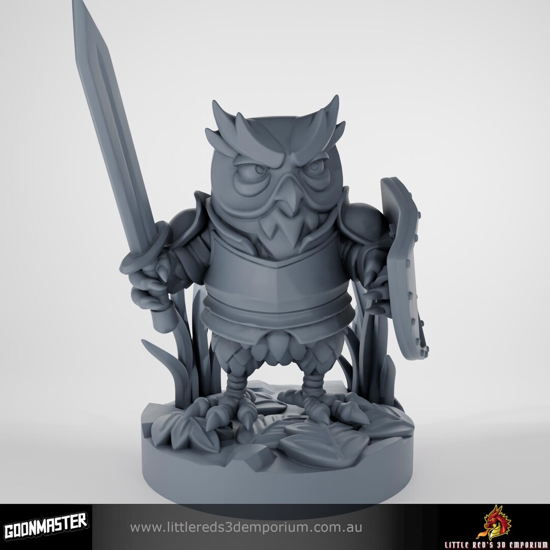 Knight Owls Swords | Goon Master Games | 12k 3D Prints | Tabletop ...