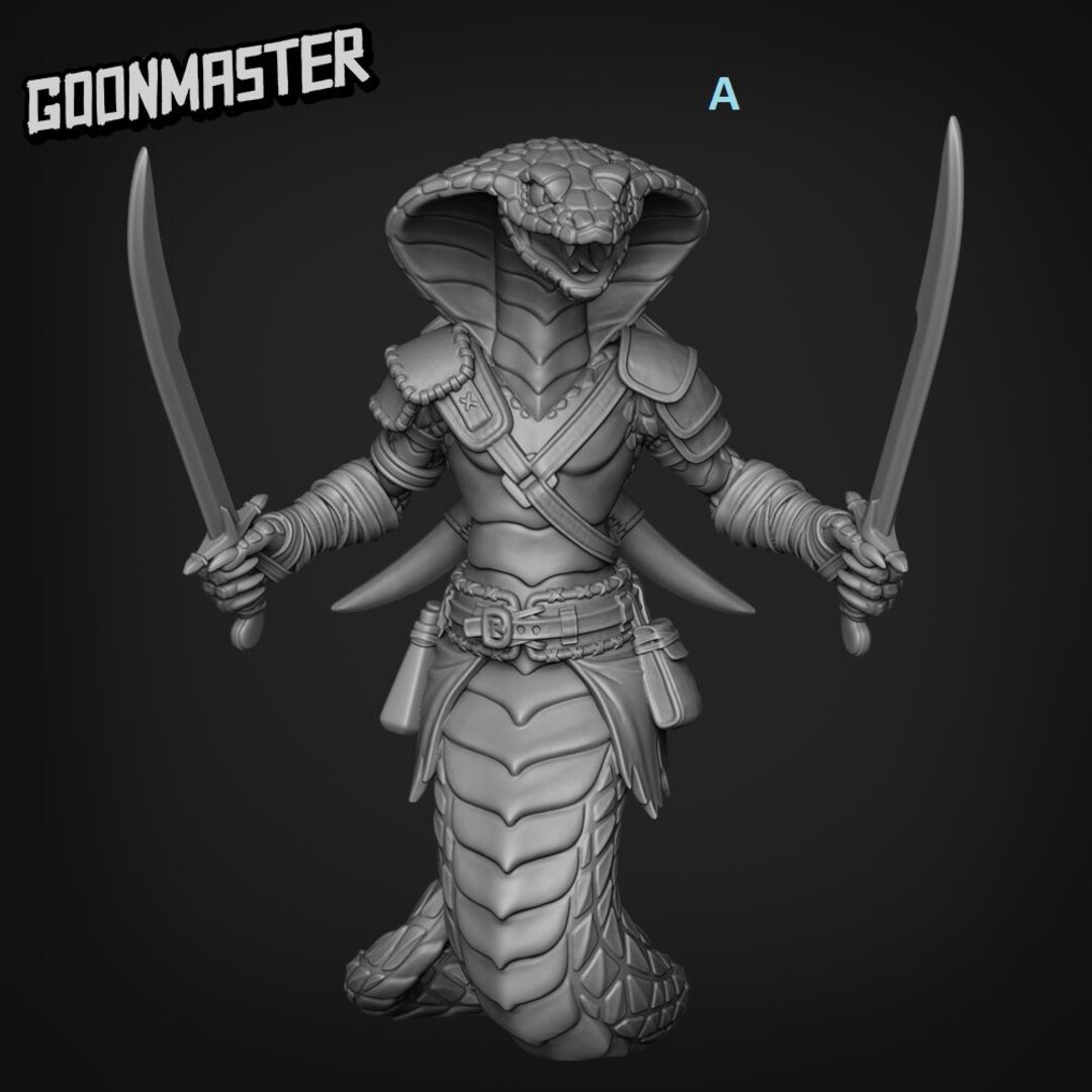 Snake Warriors Sinister Snakes Set Goon Master Games 12k 3D Prints ...