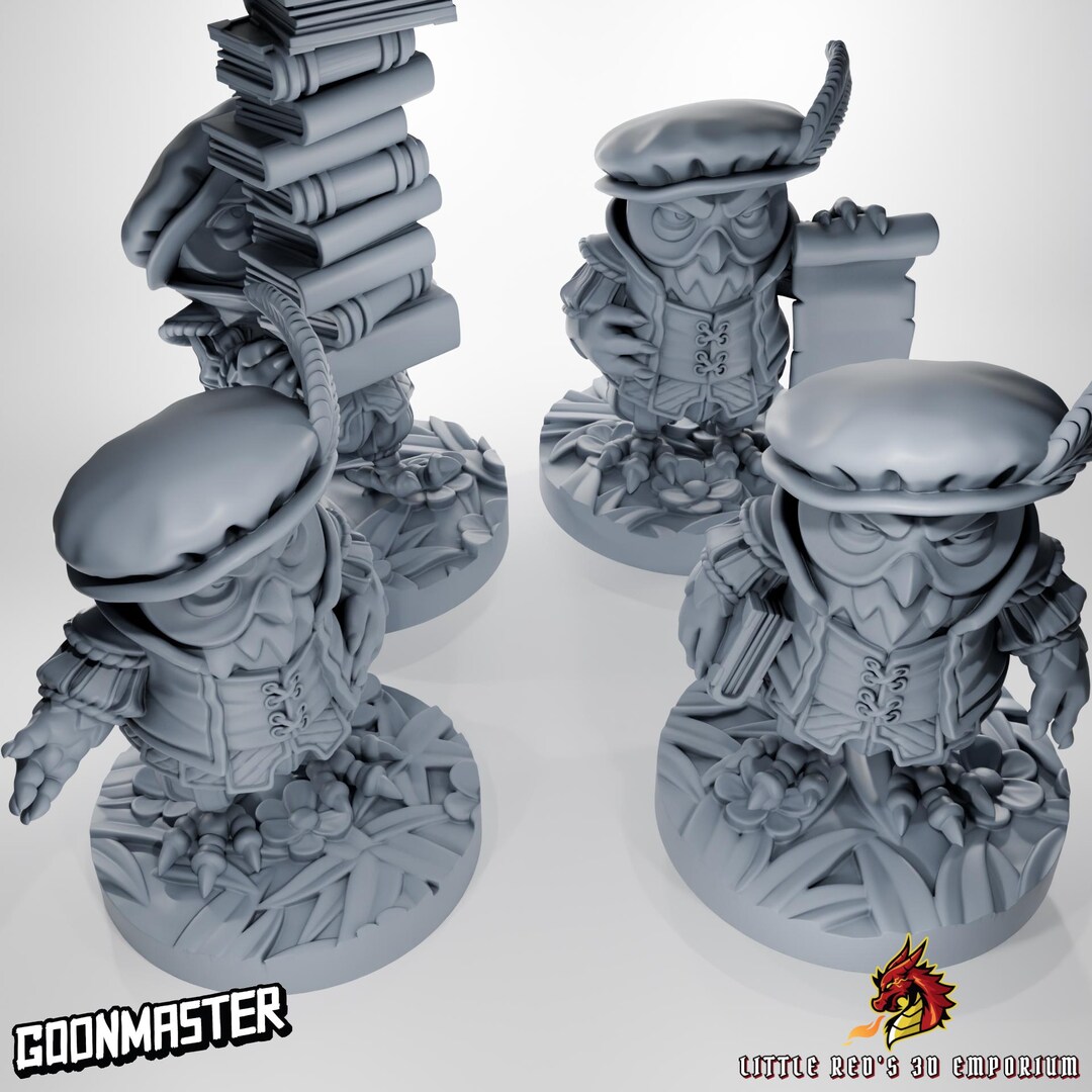 Owl Folk | Goon Master Games | 12k 3D Prints | Tabletop Miniatures ...