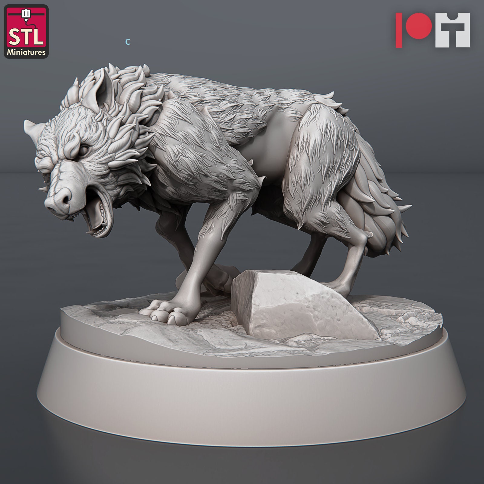 Wolves STL Miniatures 12k 3D Prints Tabletop Miniatures 28mm - Etsy