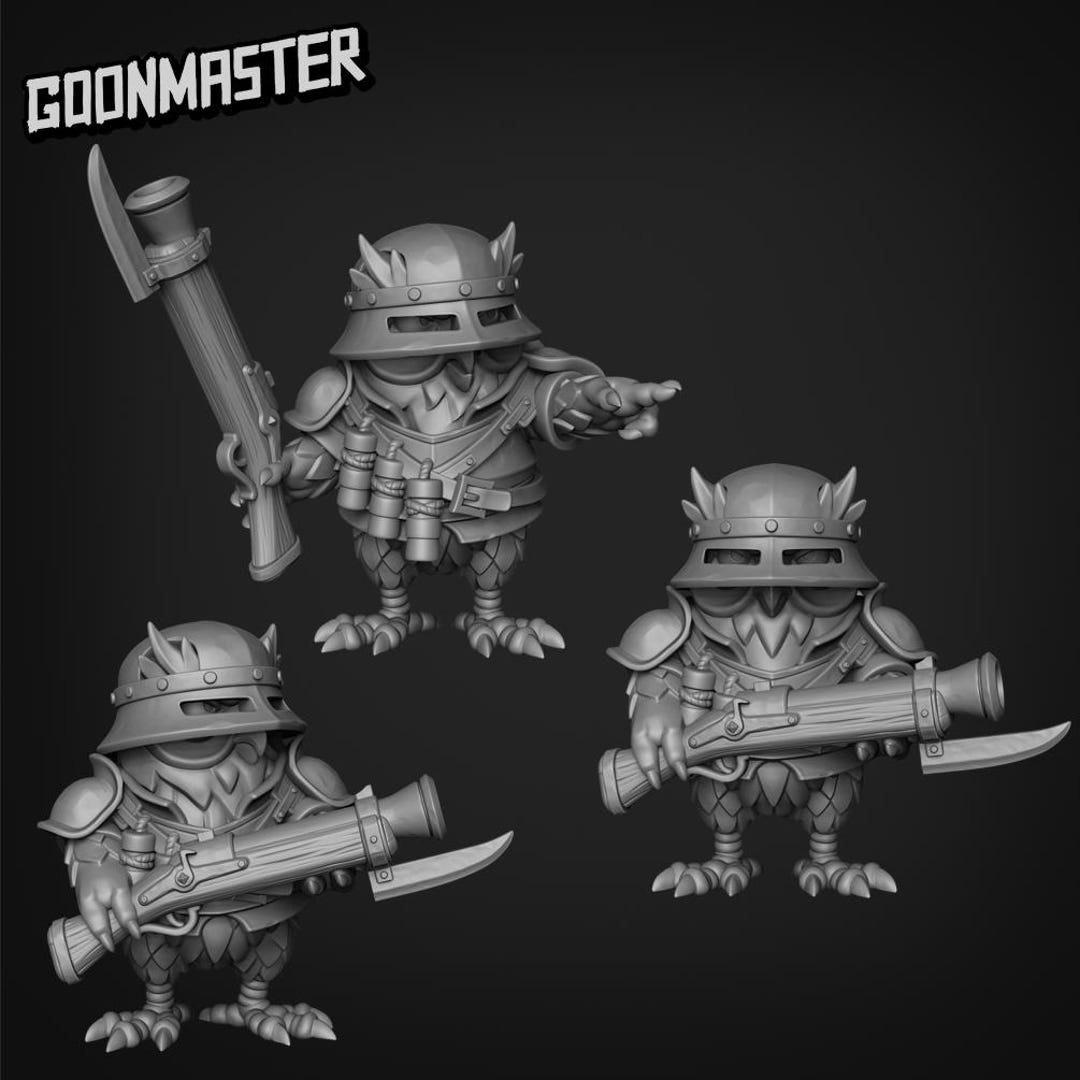 Owl Rifles | Goon Master Games | 12k 3D Prints | Tabletop Miniatures ...