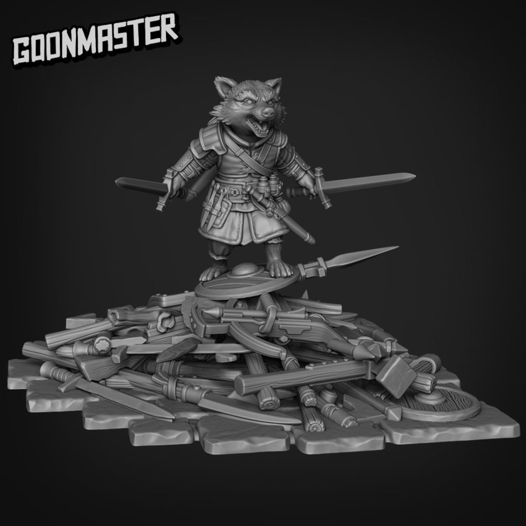 Raccoon Diorama | Roguish Raccoons Set | Goon Master Games | 12k 3D ...