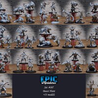 Beekeepers Set Complete STL Miniatures 12k 3D Prints Tabletop ...